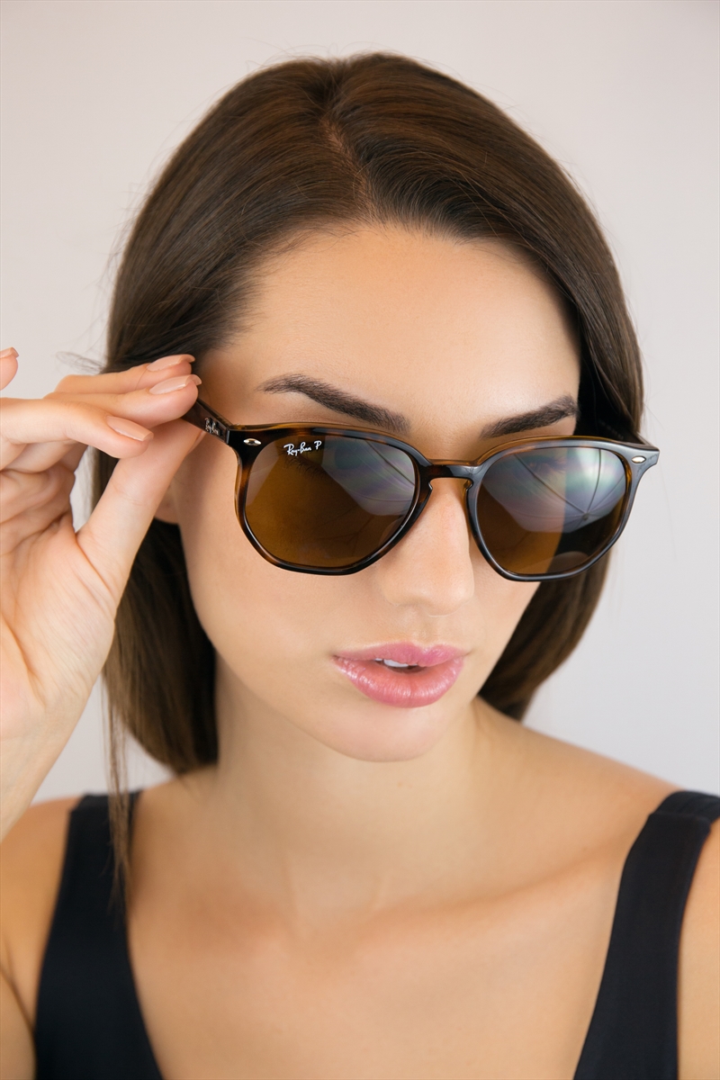 Óculos de Sol Ray-Ban RB4306L 710/8354 Marrom Mesclado POC19534