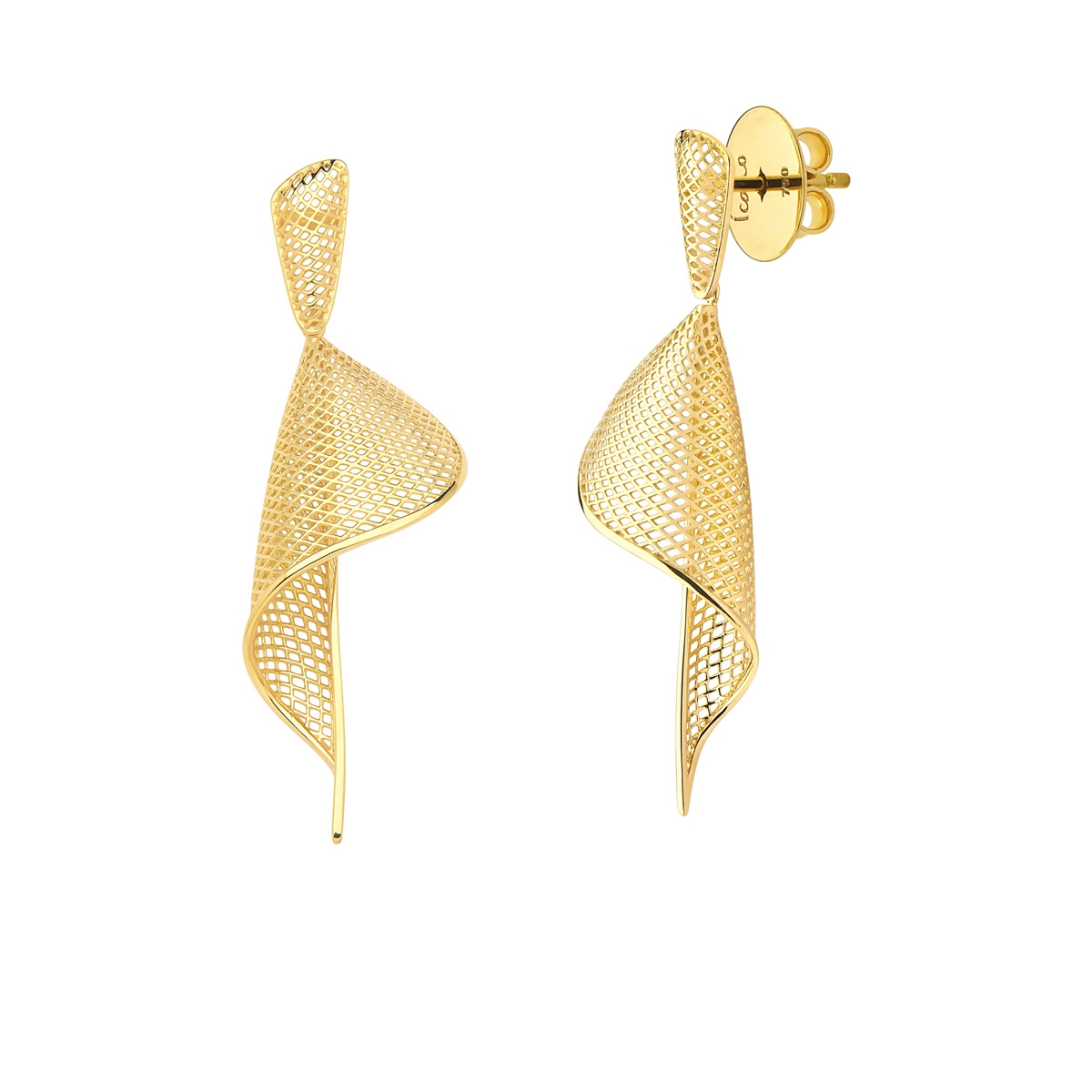 Brinco Ouro Chandelier Filigrana