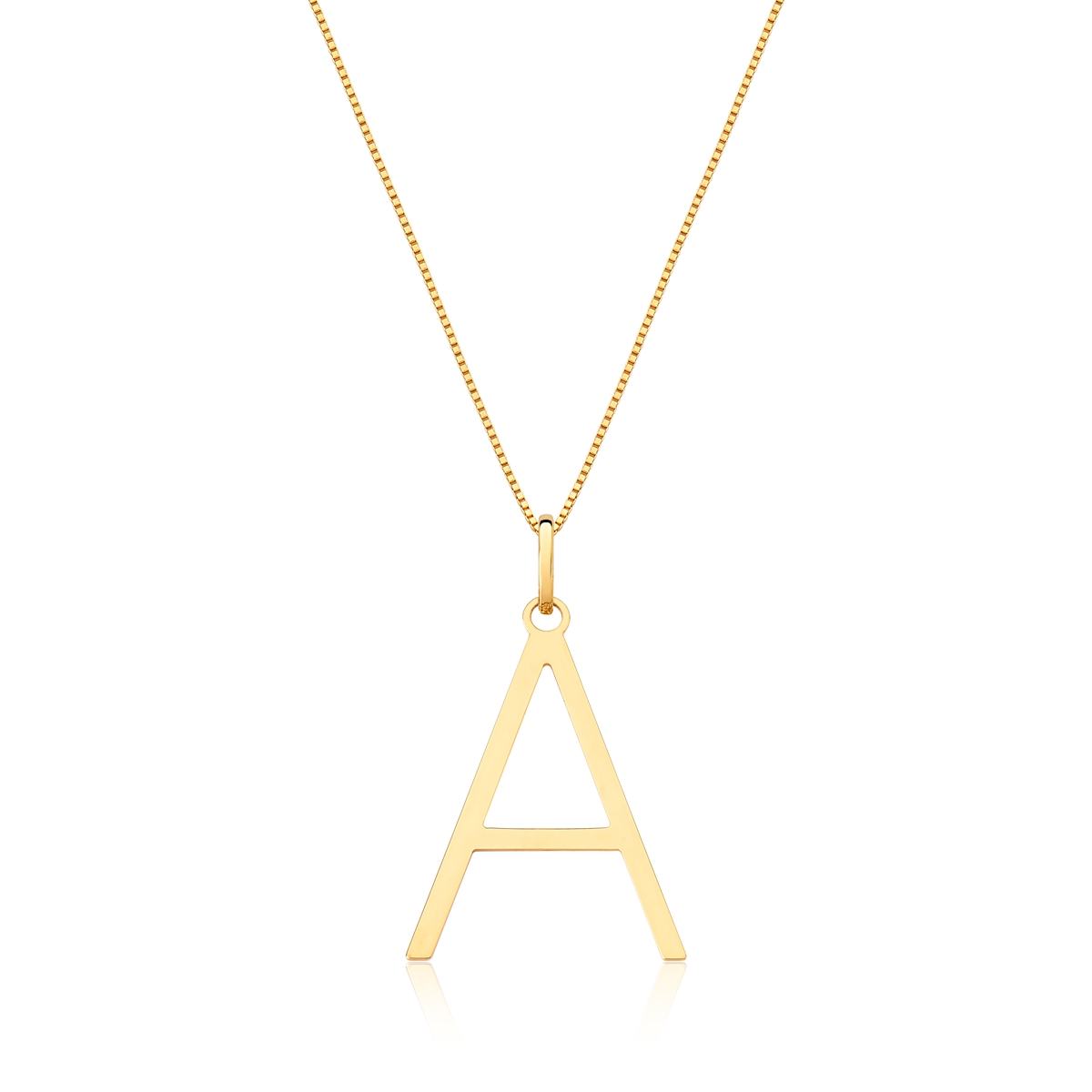 Pingente de Ouro 18k Letras