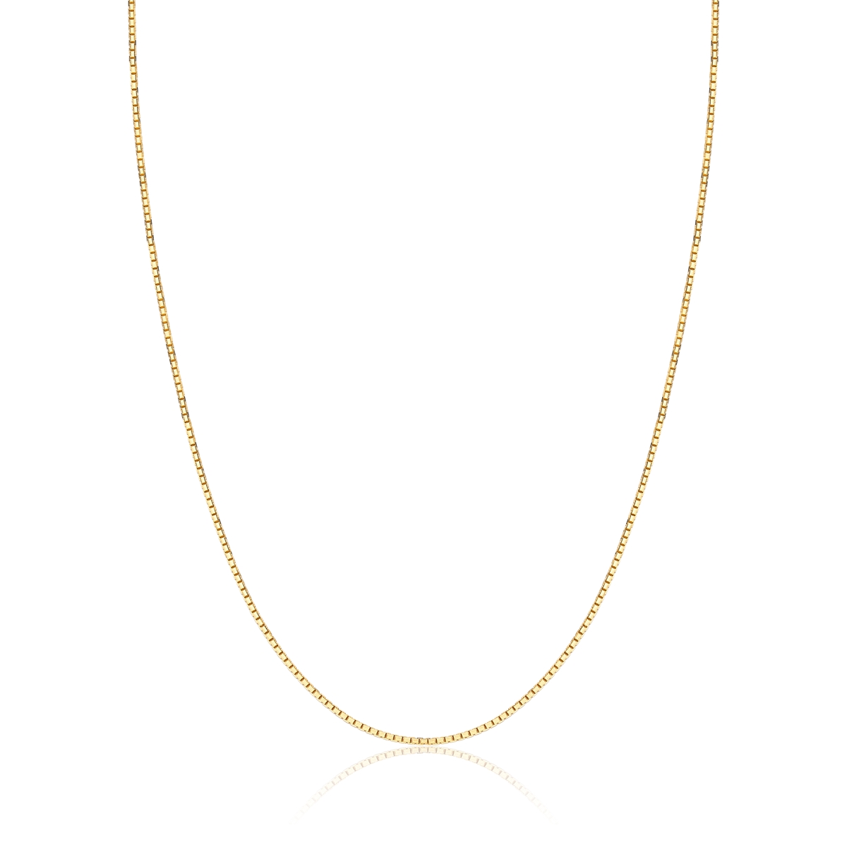 Corrente Veneziana Coliseu em ouro 18k com 40cm frete grátis