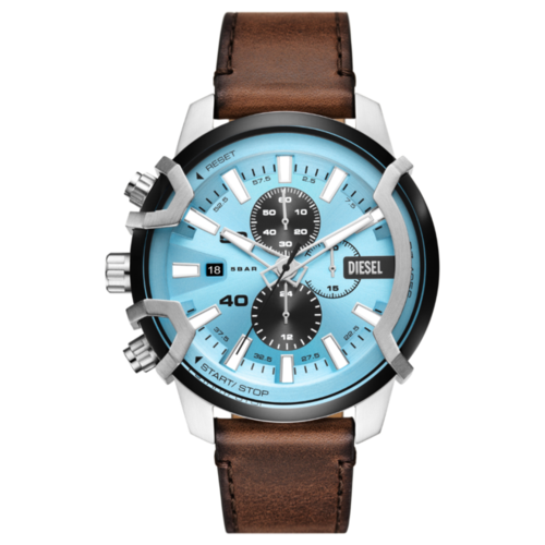 Relógio Diesel Griffed Cronógrafo Masculino - DZ4656B1 A1NX Azul